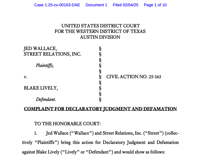 How Blake Lively Can Fight Jed Wallace’s Defamation Lawsuit – celebchai.com